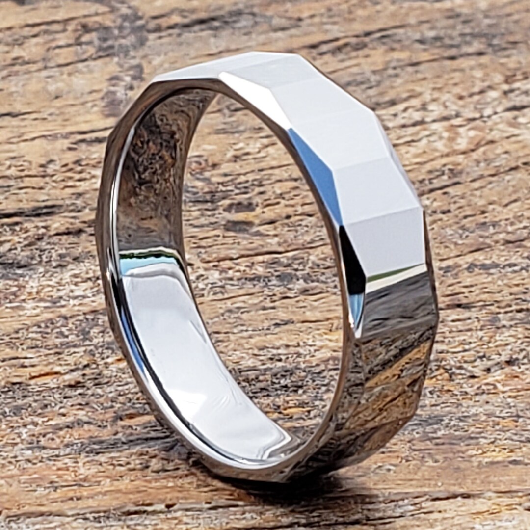 6mm, Simple Men's Ring, Men's Wedding Ring, Tungsten Ring, Personalized ...