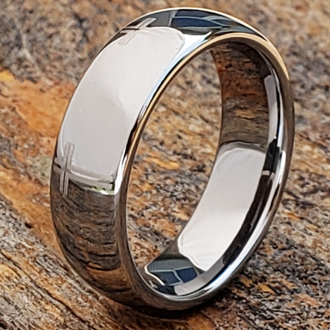 Tungsten Ring, Mens Wedding Band, Simple Mens Ring, Personalized Ring ...