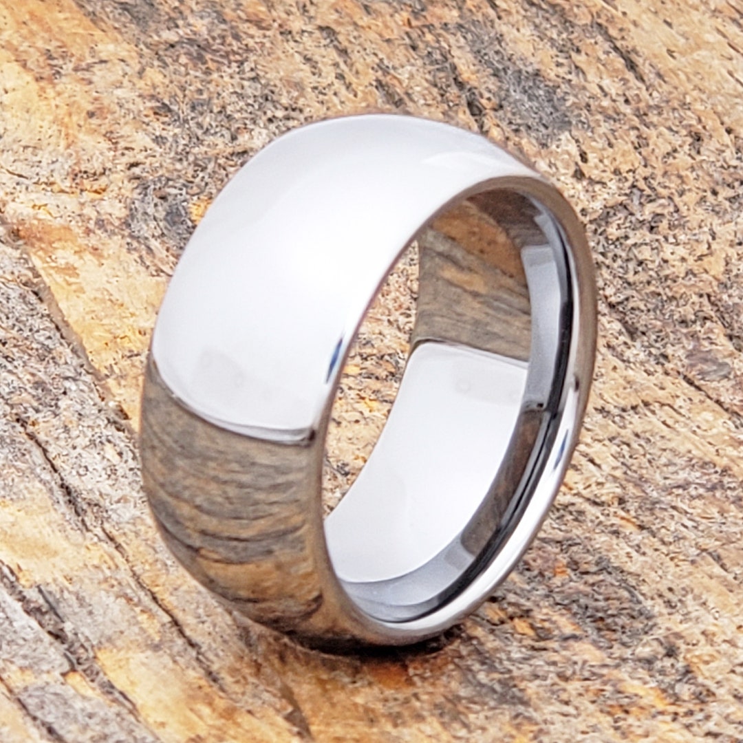 Polished Dome Tungsten Ring, Comfort Fit Wedding Band - Etsy