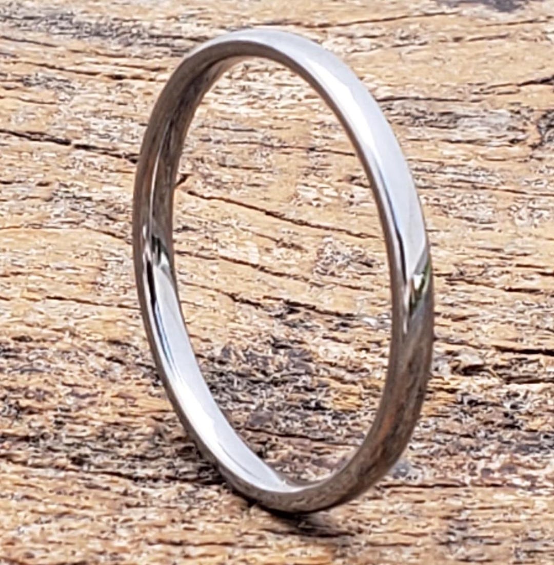 2mm, Tungsten Ring, Mens Wedding Band, Gold Tungsten Ring, Mens Wedding ...