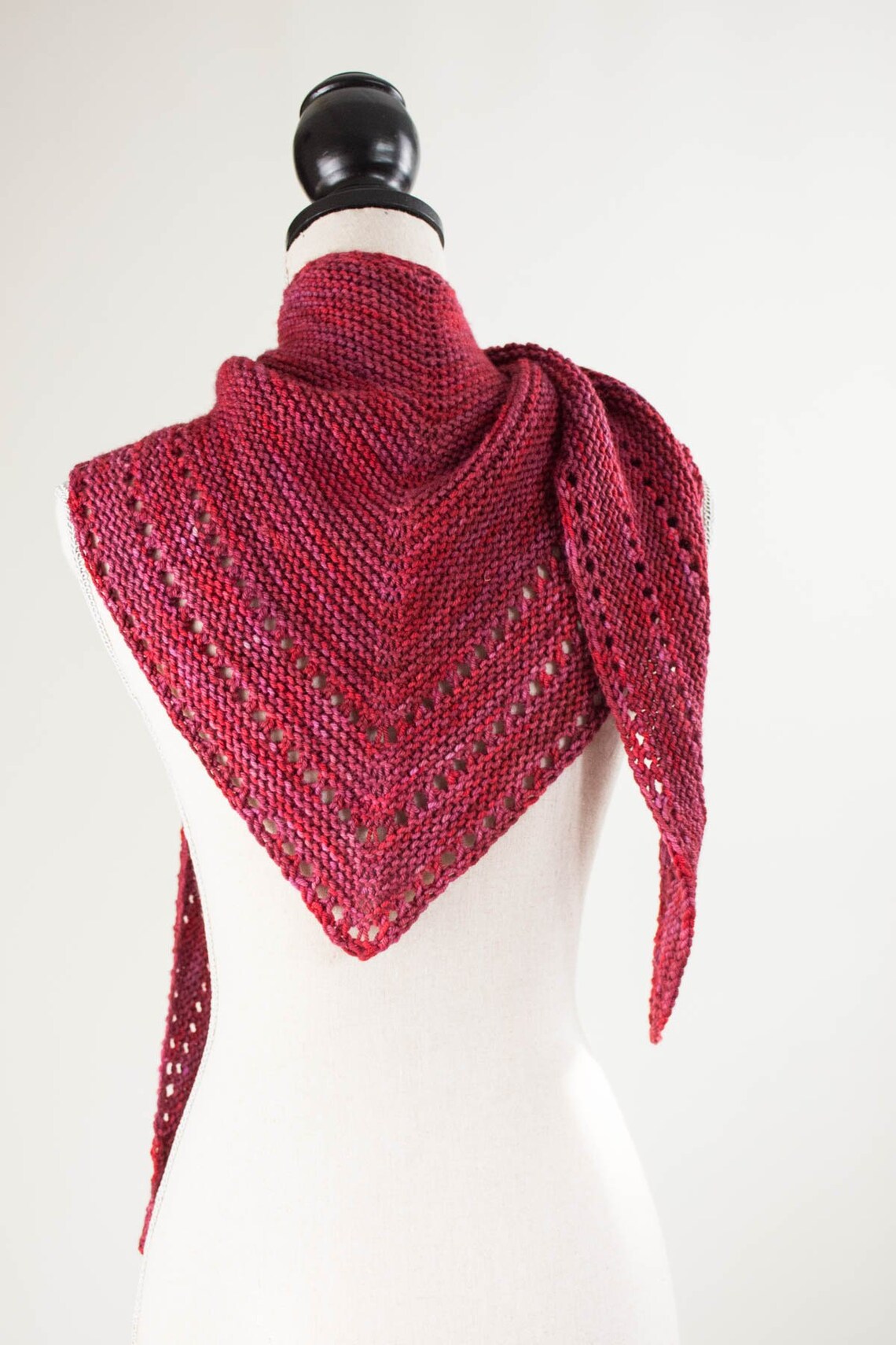 Garnet Eyelets Shawl Knitting Pattern - Etsy UK