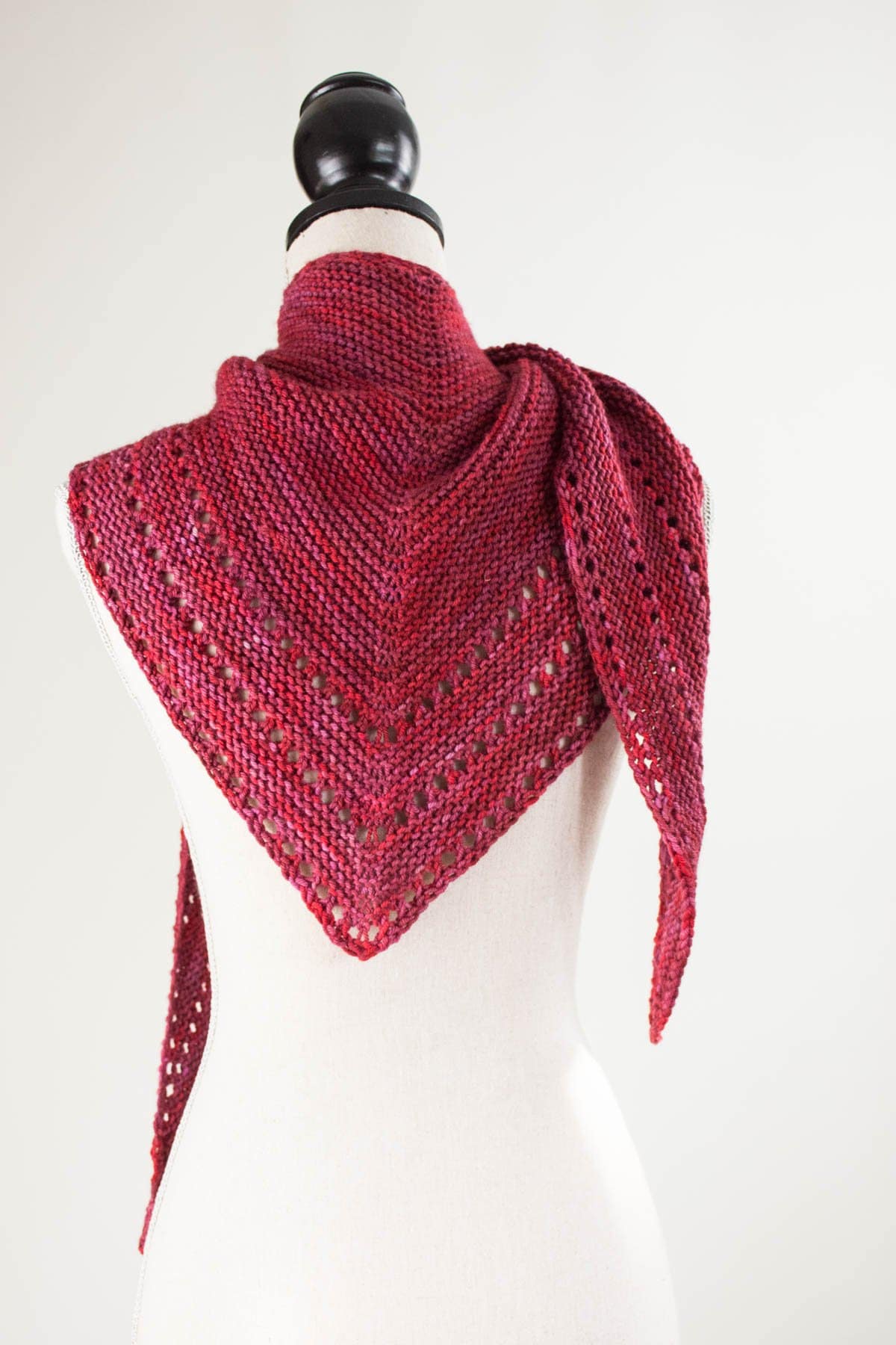 Garnet Eyelets Shawl Knitting Pattern - Etsy