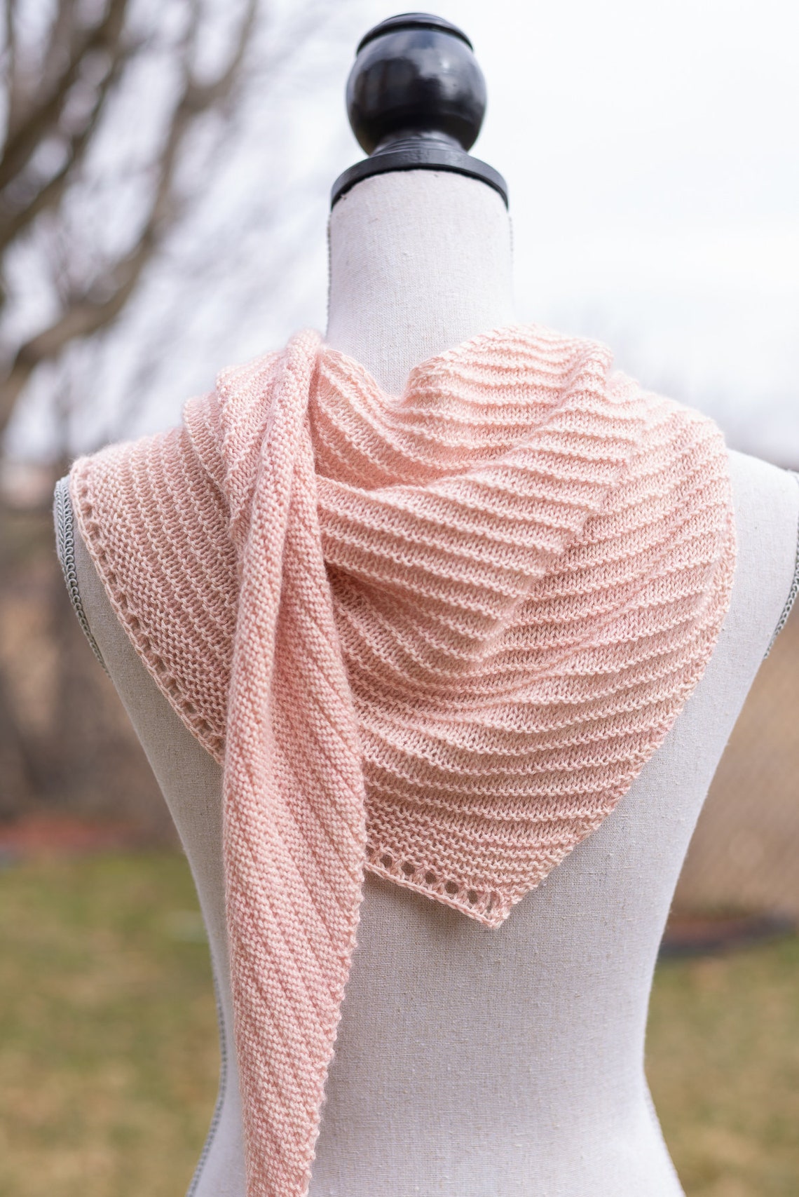 Dream Ridges Shawlette Knitting Pattern - Etsy