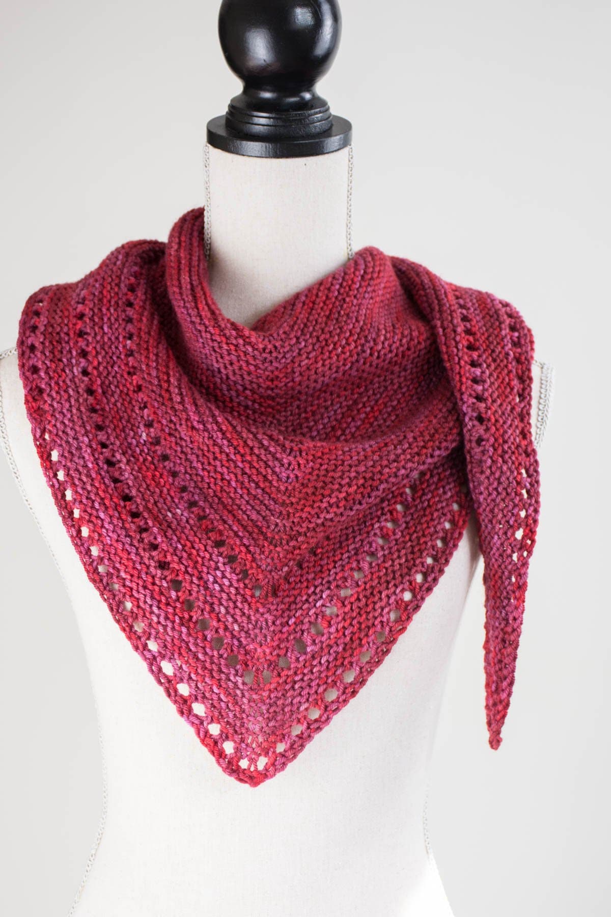 Garnet Eyelets Shawl Knitting Pattern - Etsy