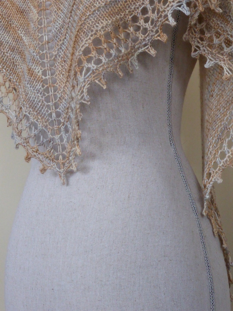 Pashmina Shawlette Knitting Pattern - Etsy