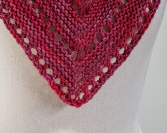 Garnet Eyelets Shawl Knitting Pattern - Etsy