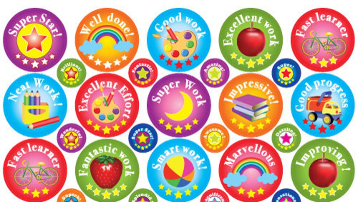 Reward Stickers Praise Stickers Childrens Stickers Teacher | Etsy UK