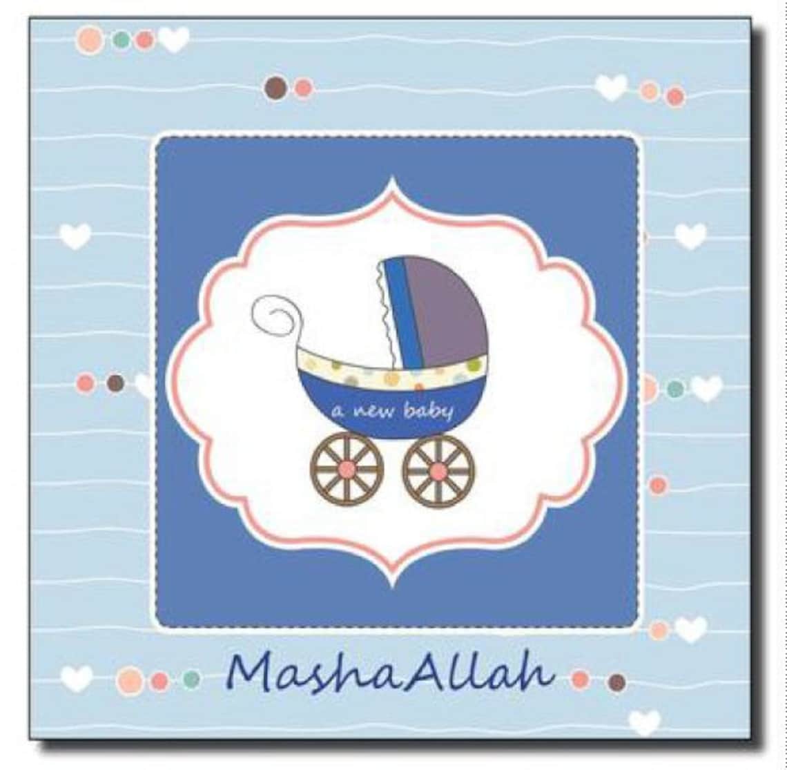 Muslim Baby Shower Baby Showerbaby Shower Card Baby Boy - Etsy