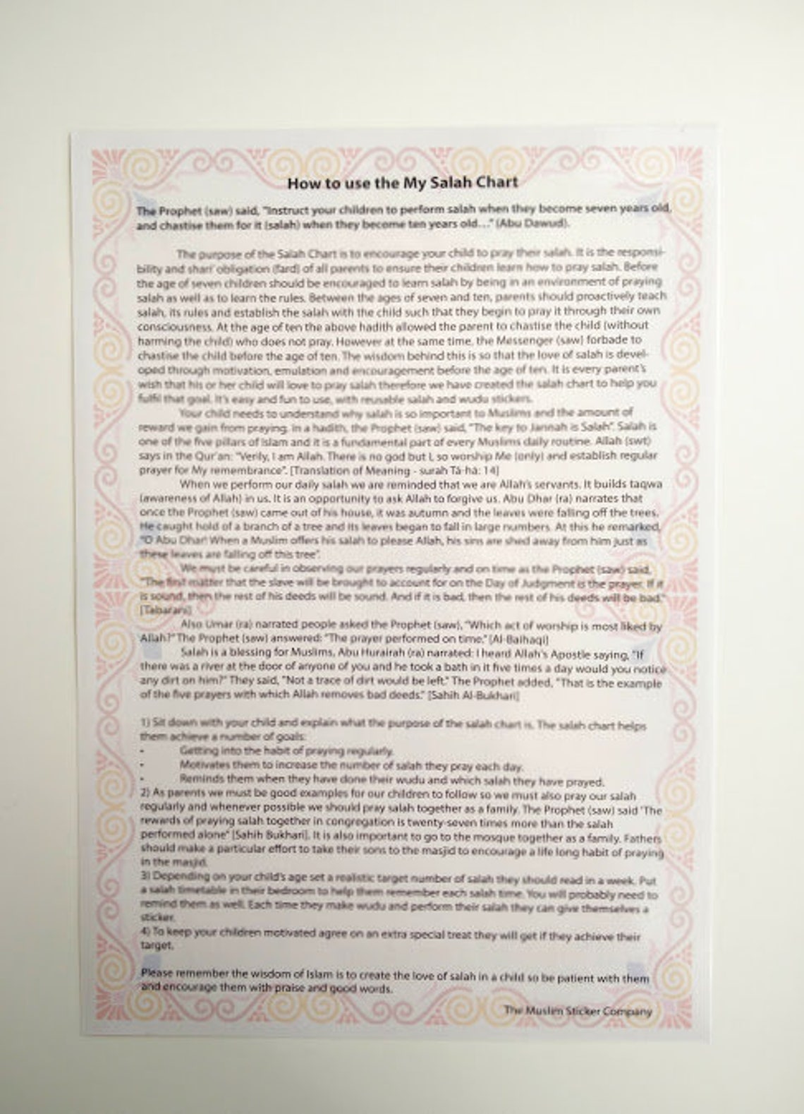 Salah Tracker Salah Chart Salah Prayer Chart Prayer - Etsy