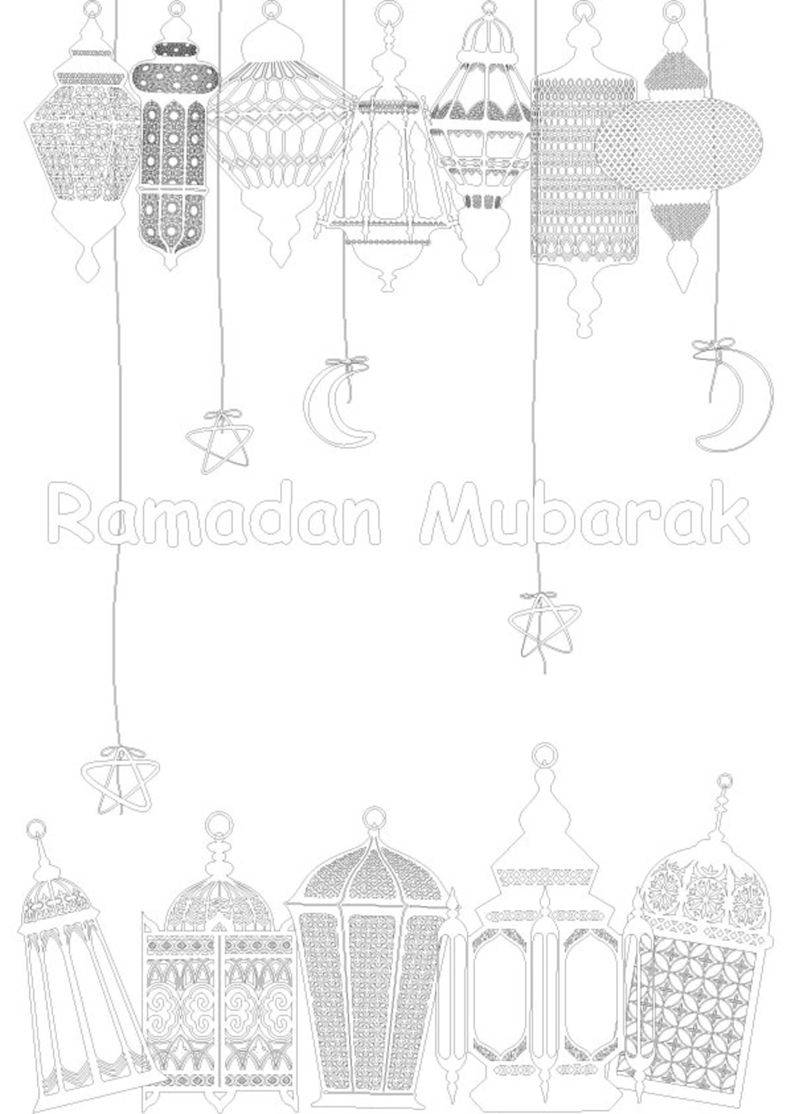 Ramadan Printables Ramadan Arts & Crafts Ramadan Colouring | Etsy