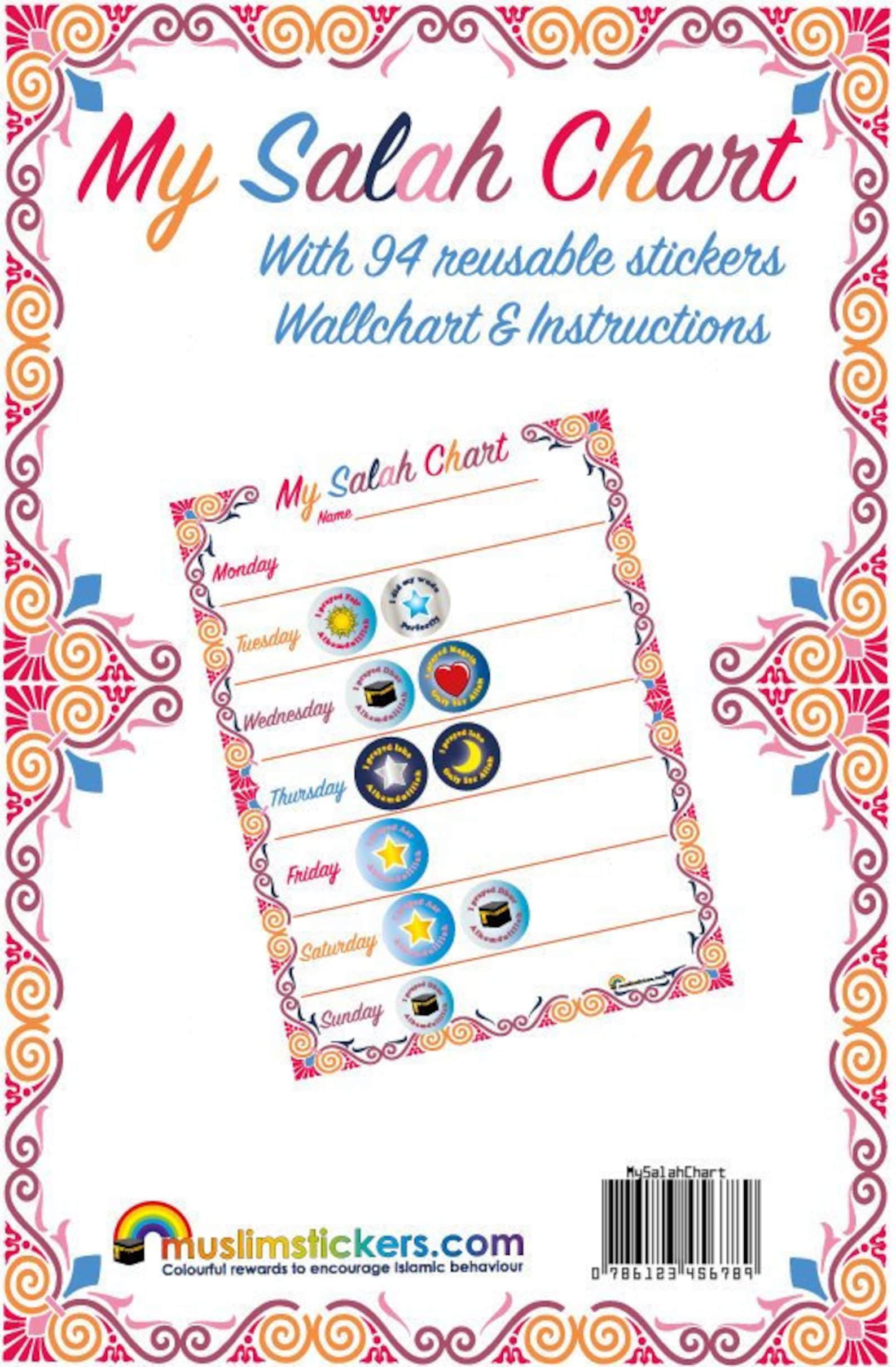 Salah Tracker Salah Chart Salah Prayer Chart Prayer | Etsy UK