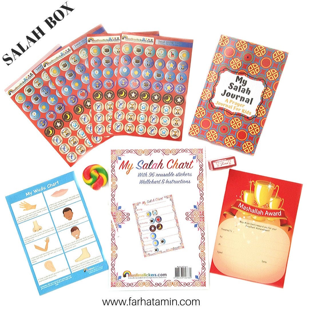 Eid Gift for Kids Salah Tracker Muslim Gifts Salah Chart - Etsy