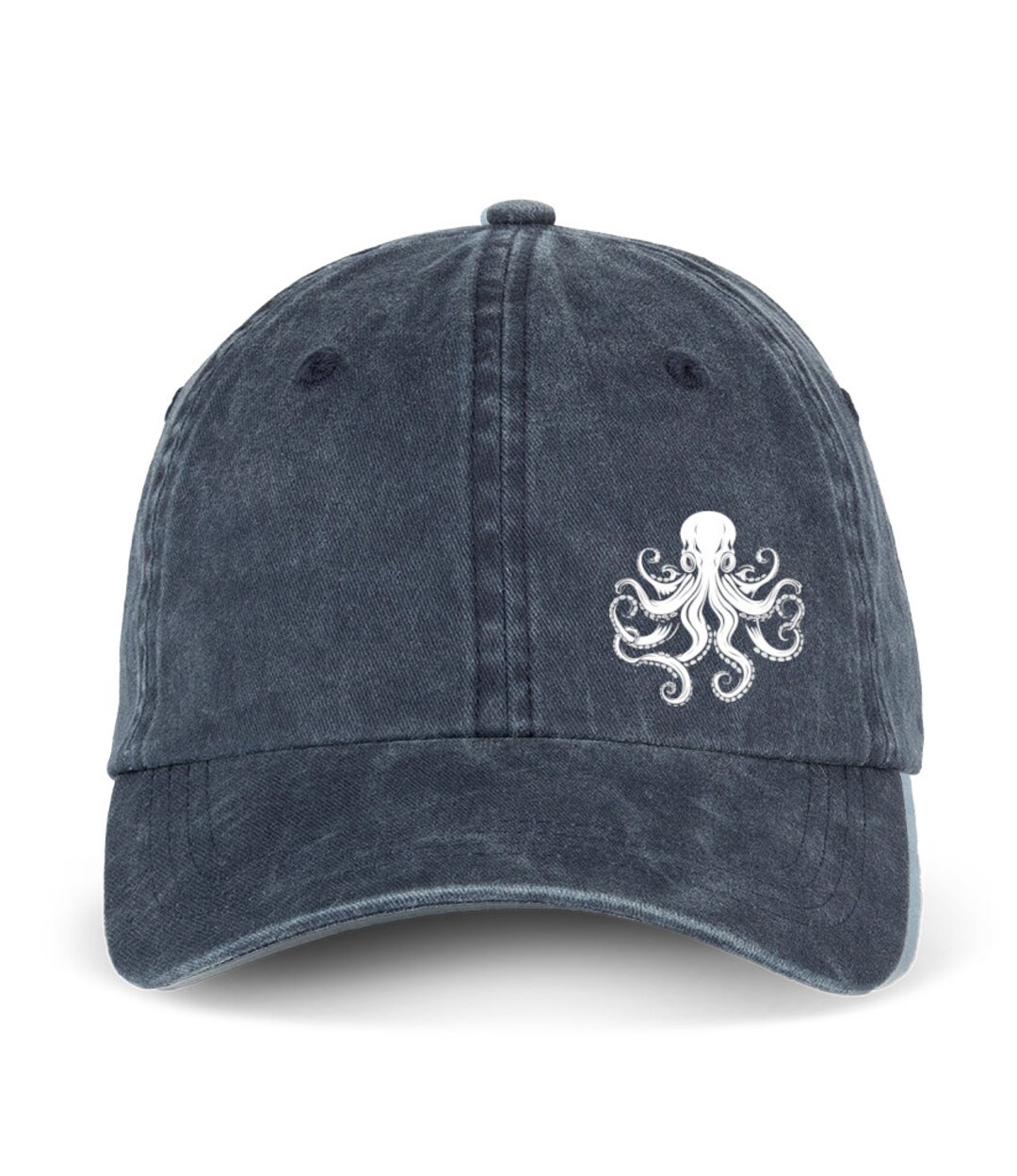 Baseball Cap Printed Octopus Design 100% Organic Cotton for Men Women ...