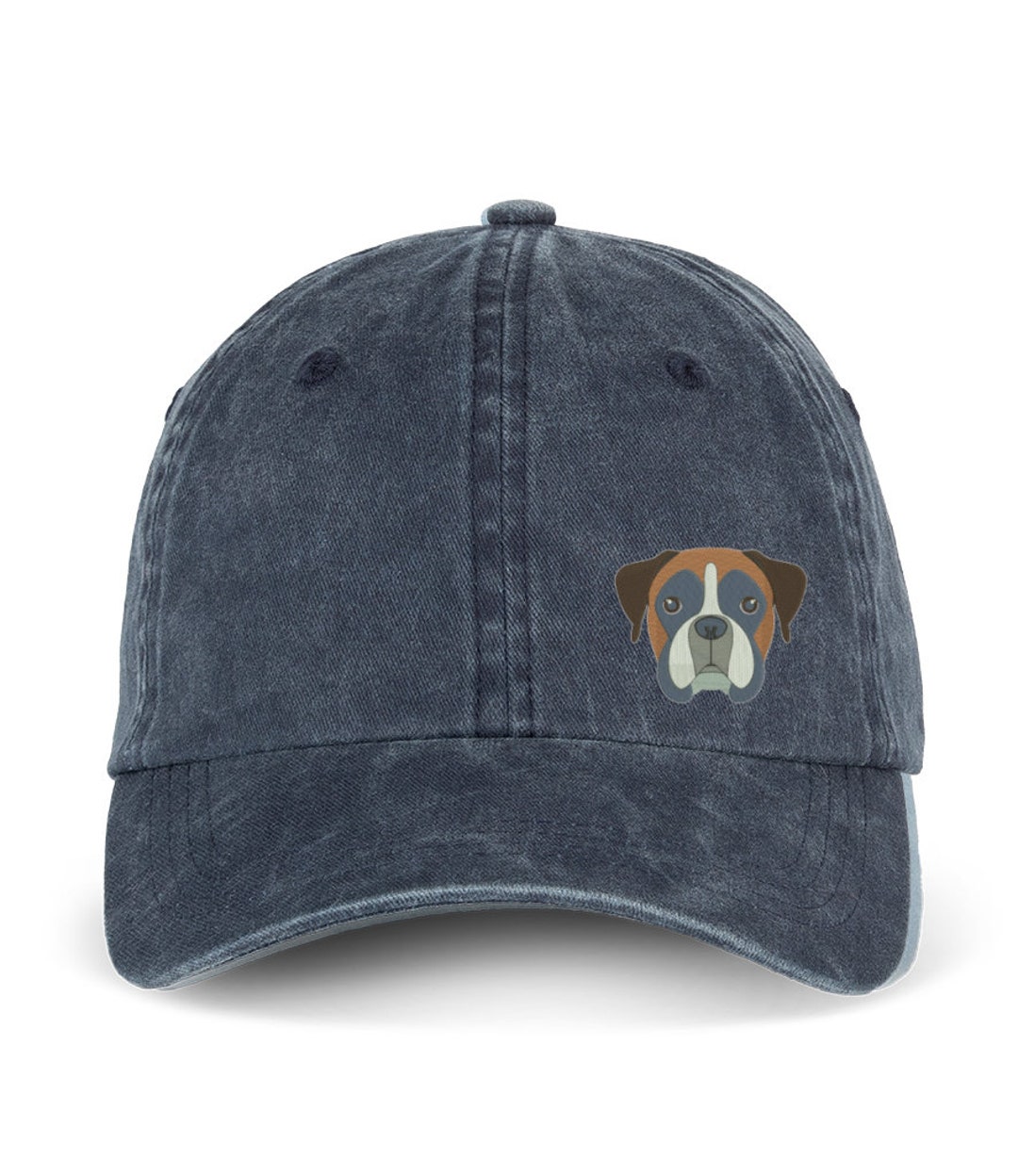 Boxer Dog Baseball Cap Design Printed 100% Organic Cotton for Men Women ...