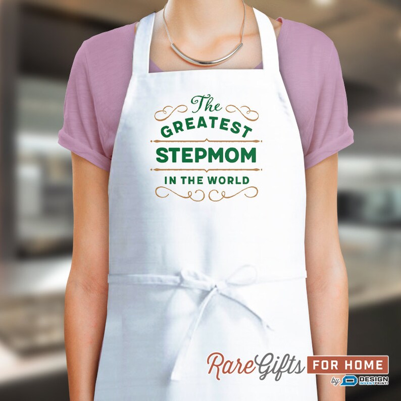 Stepmom T Birthday T For Stepmom Funny Apron Greatest Etsy