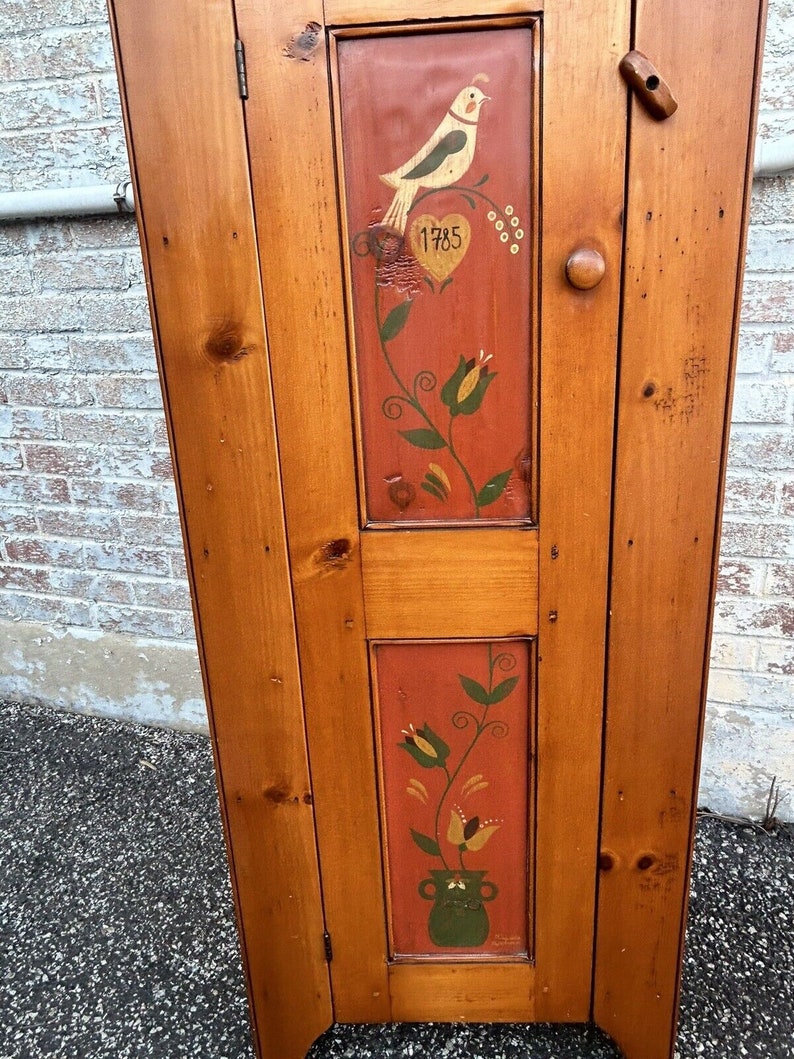 Bucks County Cabinet Made Stephen Von Hohen Style Pine Painted Cupboard ...
