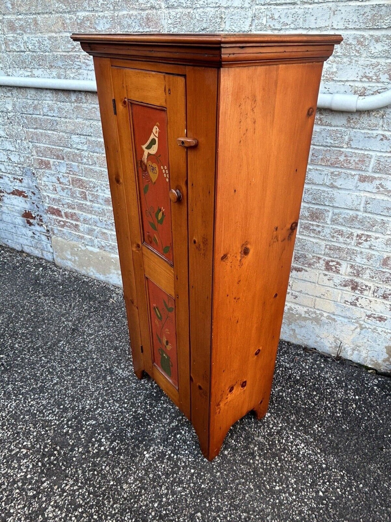 Bucks County Cabinet Made Stephen Von Hohen Style Pine Painted Cupboard ...