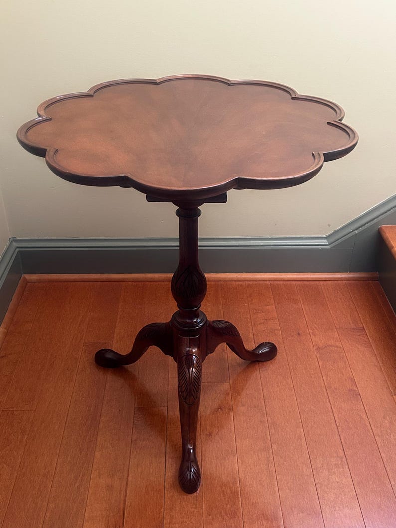 Baker Historic Charleston Collection Mahogany Piecrust Tilt-top Table ...