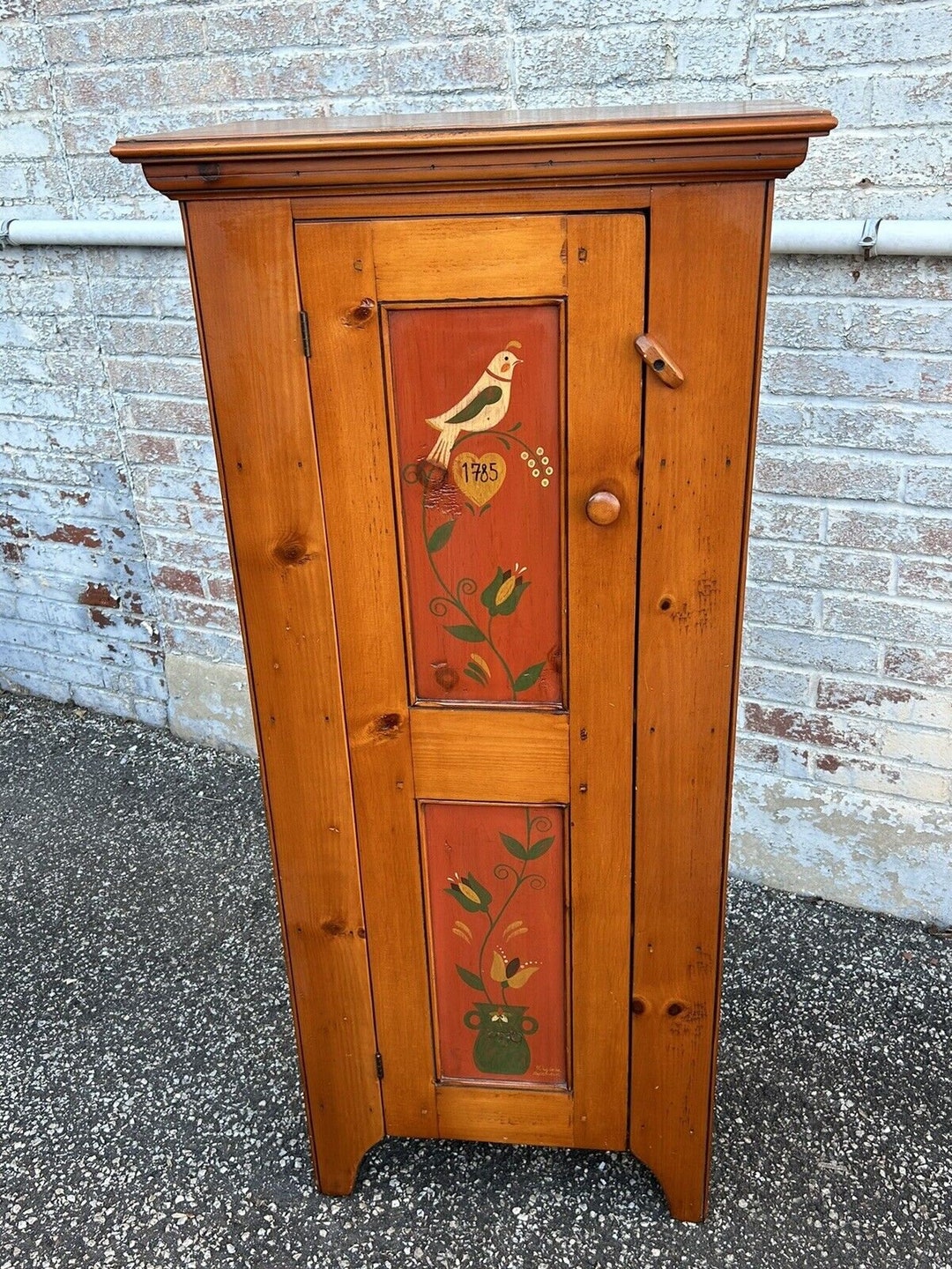 Bucks County Cabinet Made Stephen Von Hohen Style Pine Painted Cupboard ...