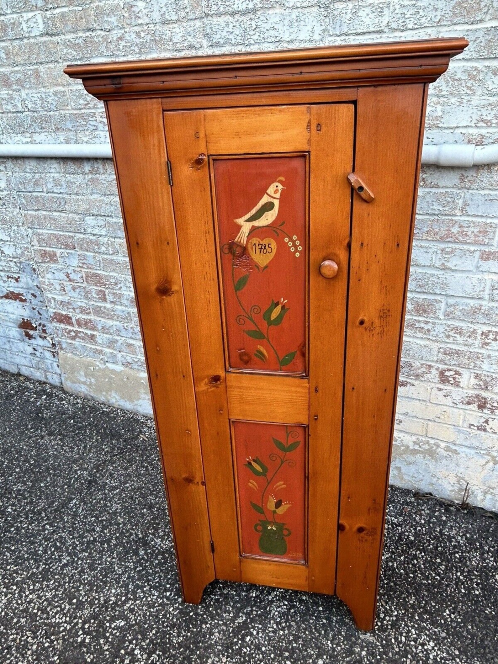 Bucks County Cabinet Made Stephen Von Hohen Style Pine Painted Cupboard ...