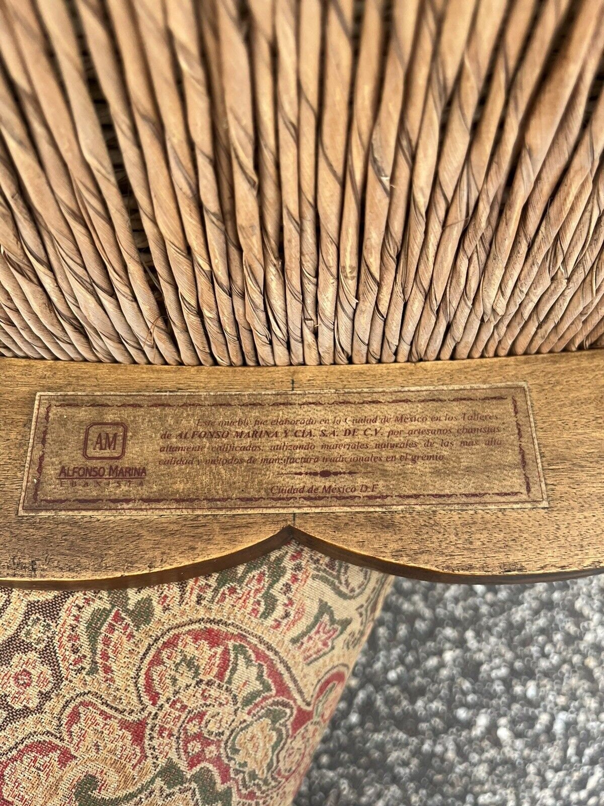 Alfonso Marina Rush Seat French Country Style Arm Chair With Cushion (shipping Not Included) - Etsy