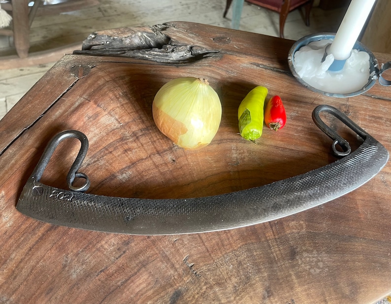 Pizza Cutter- Hand Forged Metal - Etsy UK