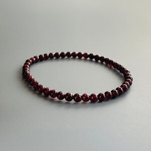 Garnet Small Bead Bracelet - Etsy