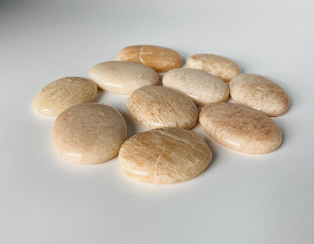 Moonstone Worry Stone - Etsy