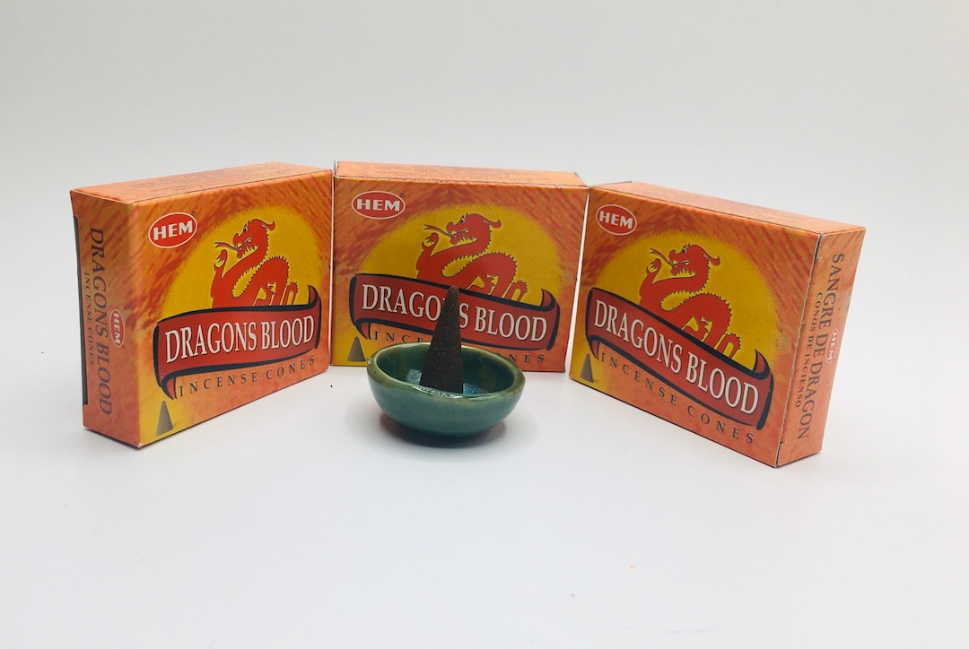 Hem Dragon’s Blood Cone Incense, 10 Cone Box - Etsy