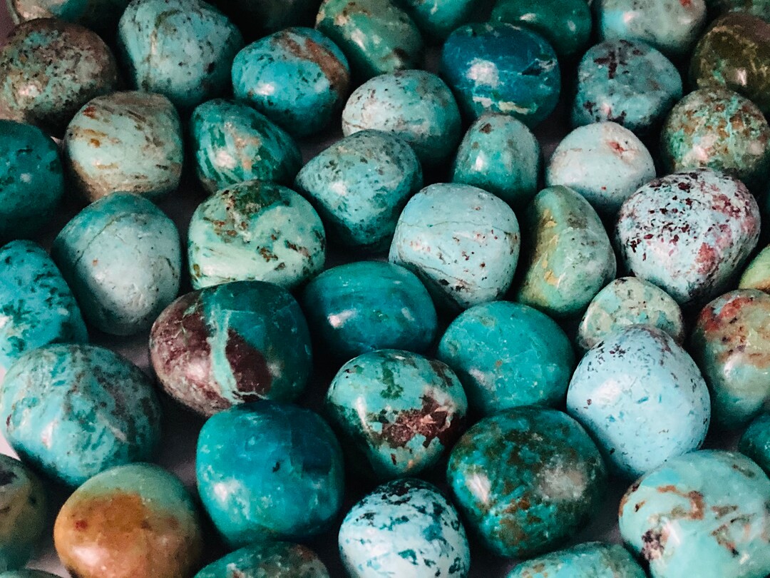 Peruvian Turquoise Tumbled Stone, .5-1 Inch - Etsy