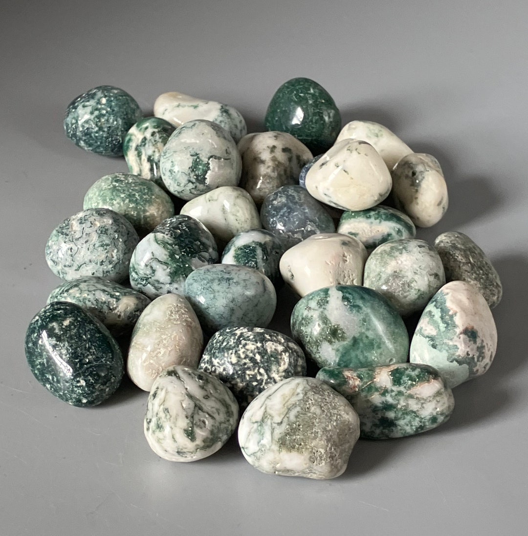 Moss Agate Tumbled Stone (.5-1 Inch Stone) - Etsy