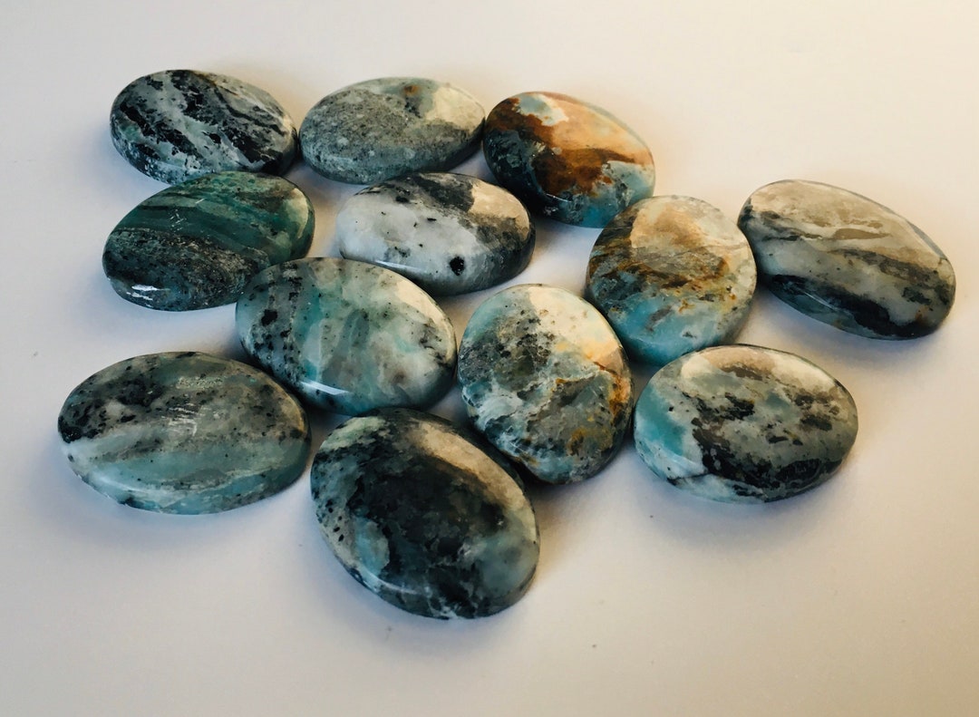 Blue Opal Worry Stone - Etsy