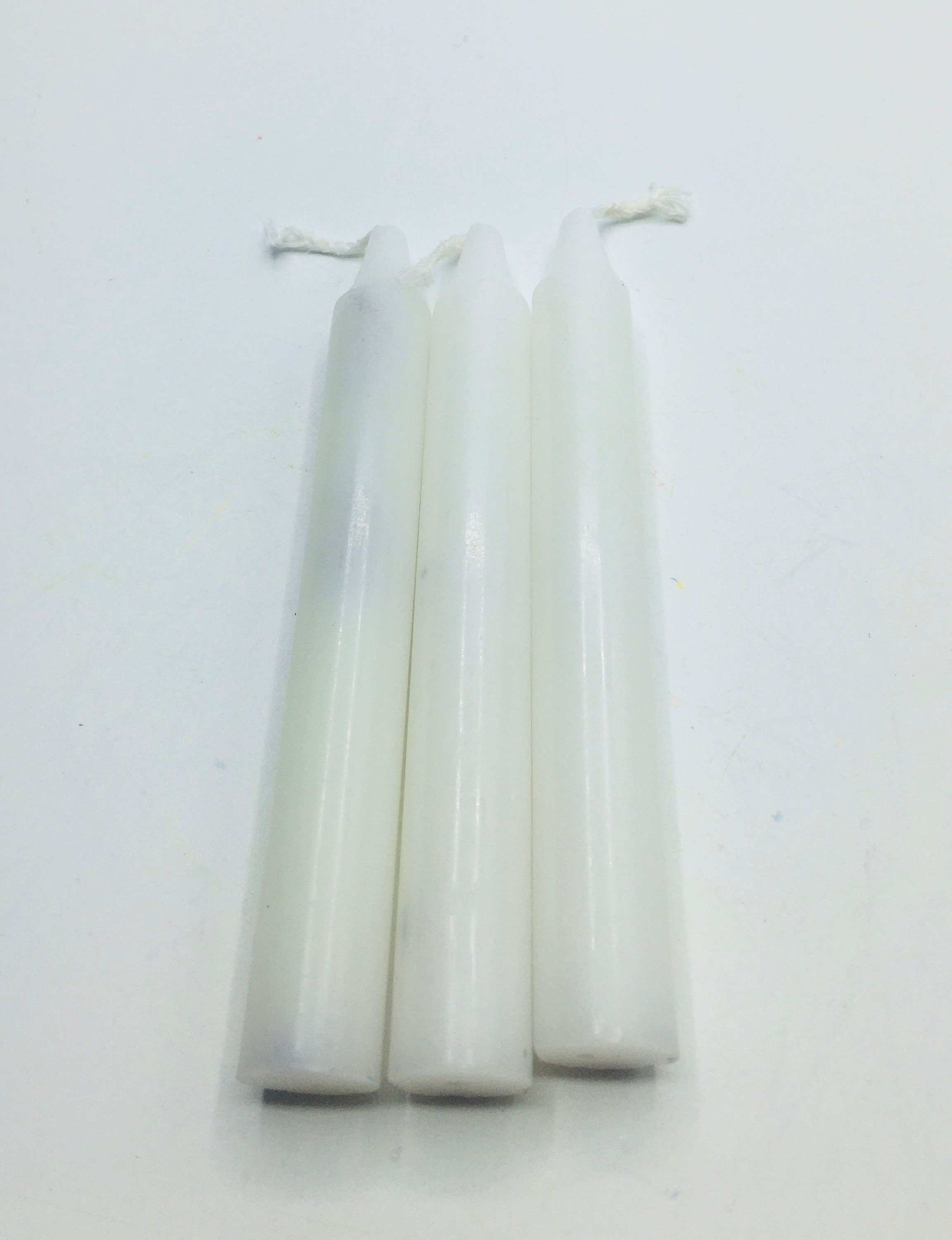 White Ritual Candle One Individual Chime Candle | Etsy