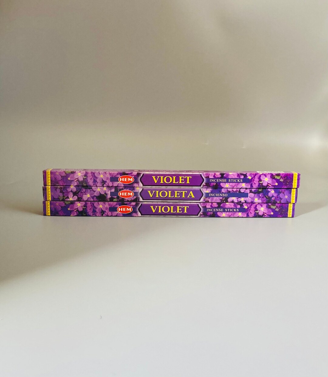 Hem Violet Incense Sticks, 8 Stick Box - Etsy
