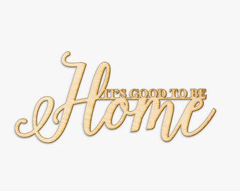 Home Script Word Wood Sign-Wood Sign Art Home Wood Sign | Etsy