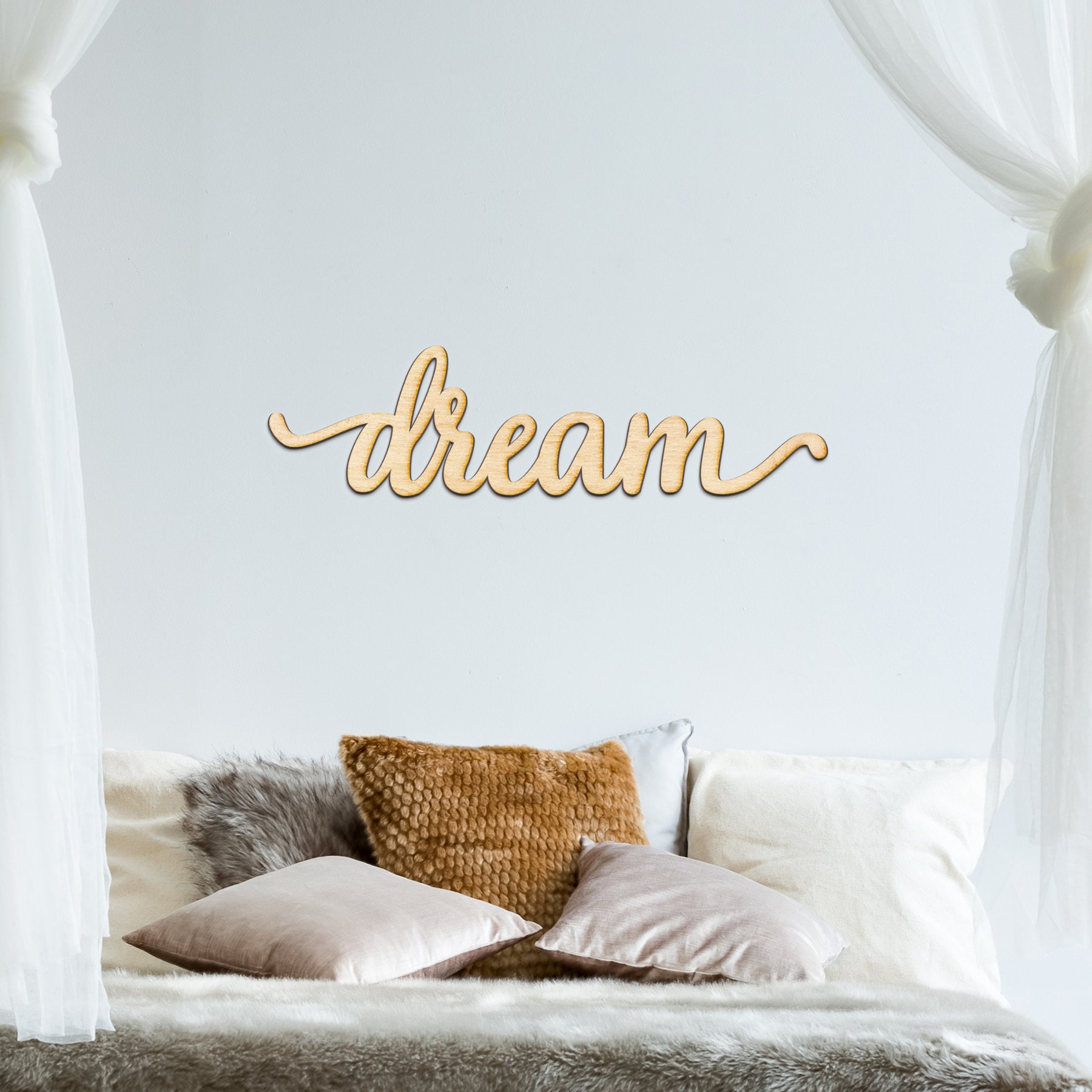 Dream Charlie Script Wood Sign - Wood Sign Art, Wooden Sign, Laser Cut ...