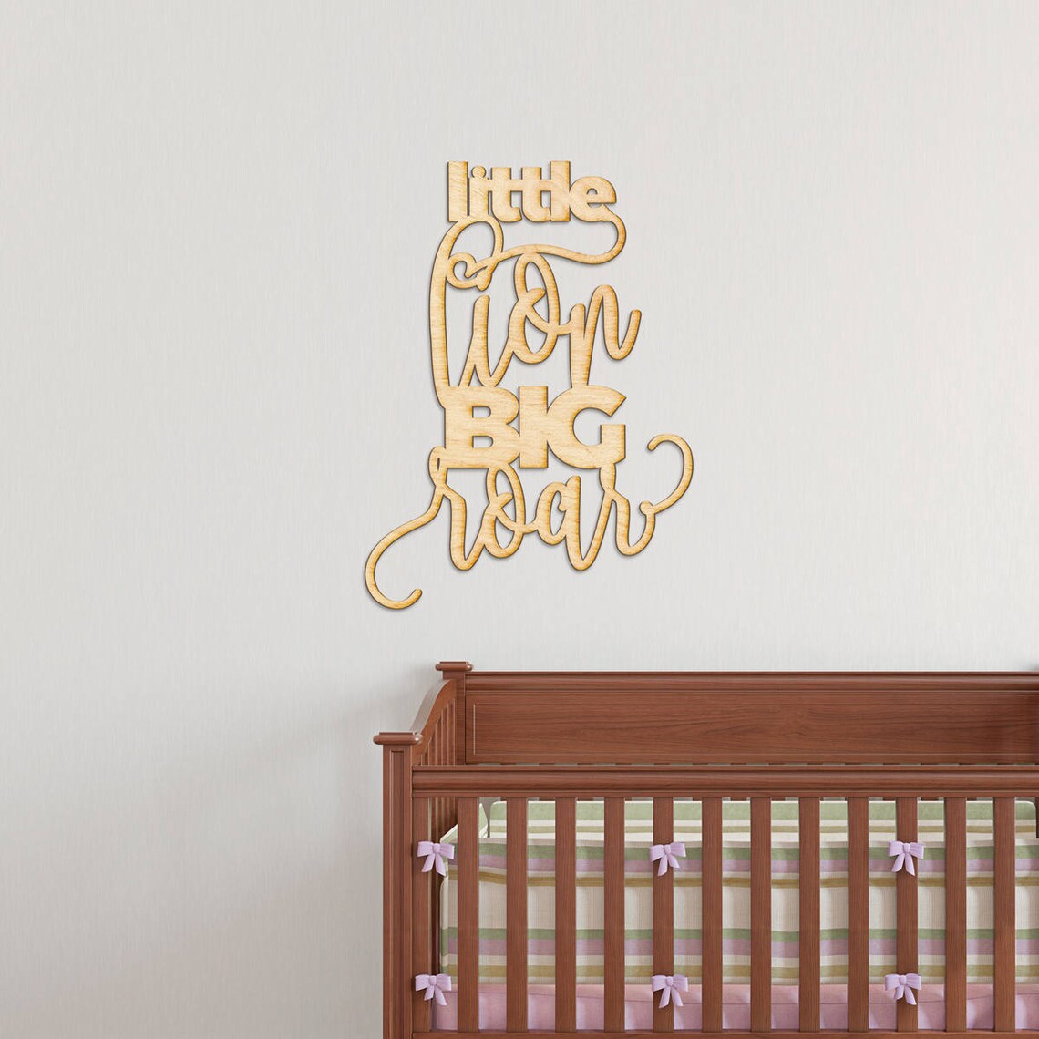 Little Lion Big Roar Wood Sign - Wood Sign Art, Nursery Wooden Sign ...