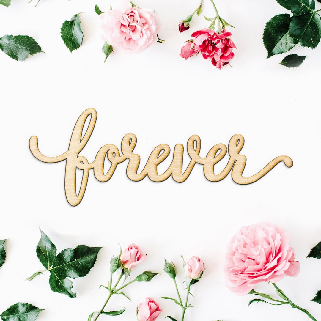 Forever Script Word Wood Sign-wood Sign Art, Wood Forever, Forever Sign ...
