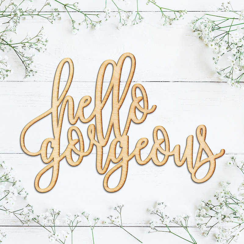 Hello Gorgeous Neon Sign - Etsy