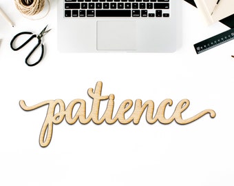 Patience Sign | Etsy