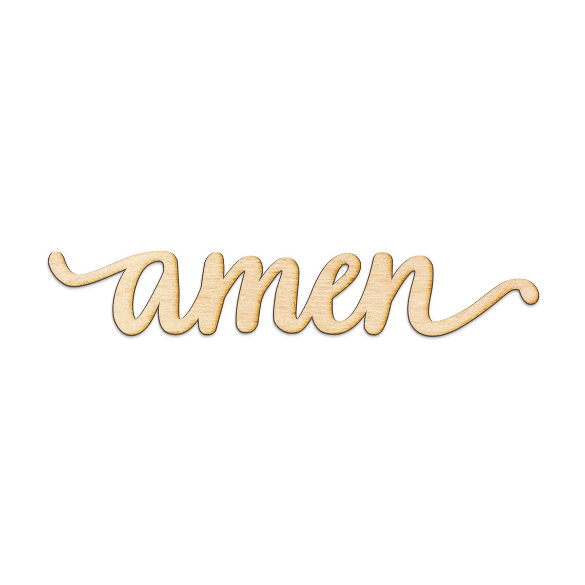 Amen Charlie Script Wood Sign Wood Sign Art Wooden Sign - Etsy