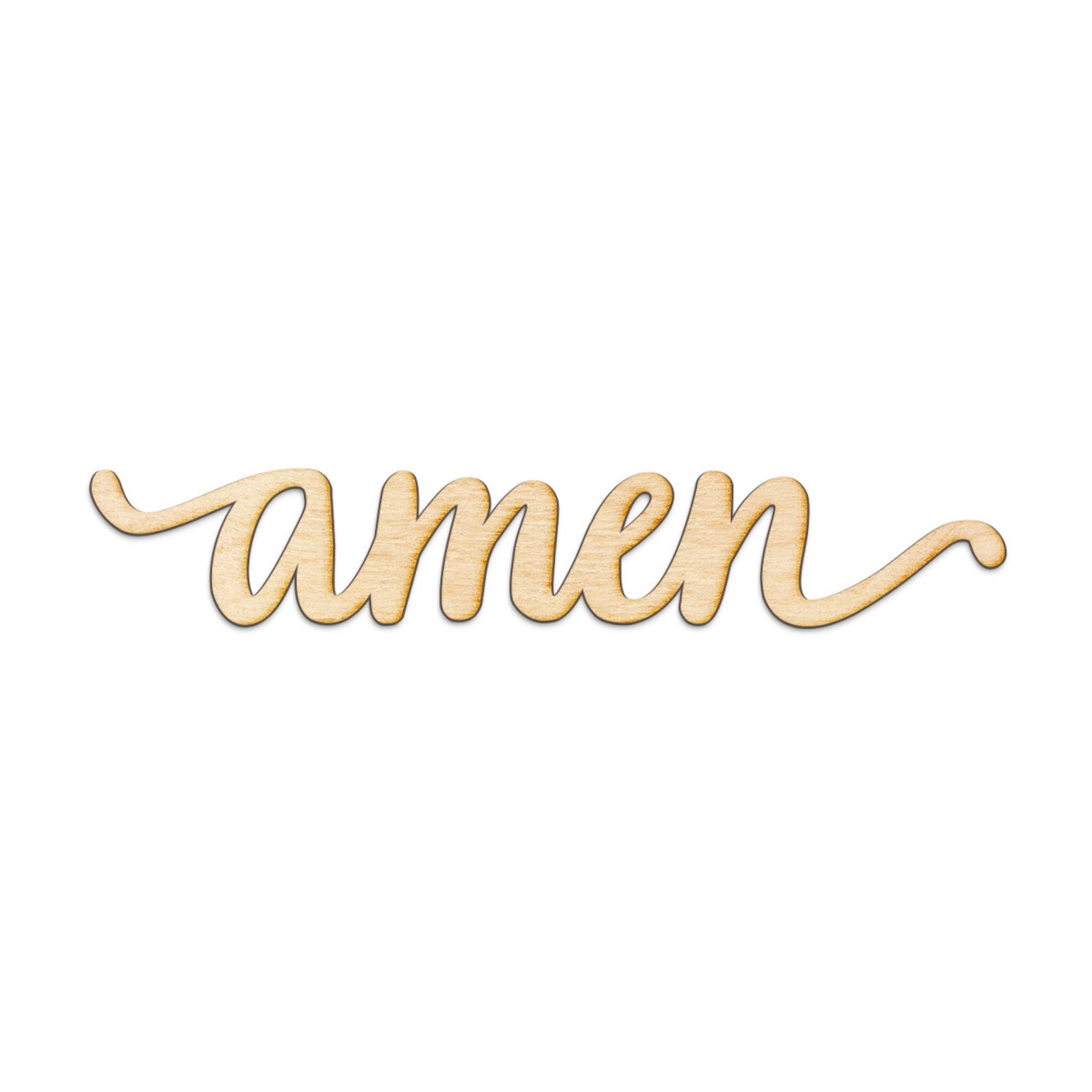 Amen Charlie Script Wood Sign Wood Sign Art Wooden Sign - Etsy