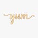 Yum Script Wood Sign-wood Sign Art, Wooden Yum, Yum Sign, Wood Kitchen ...