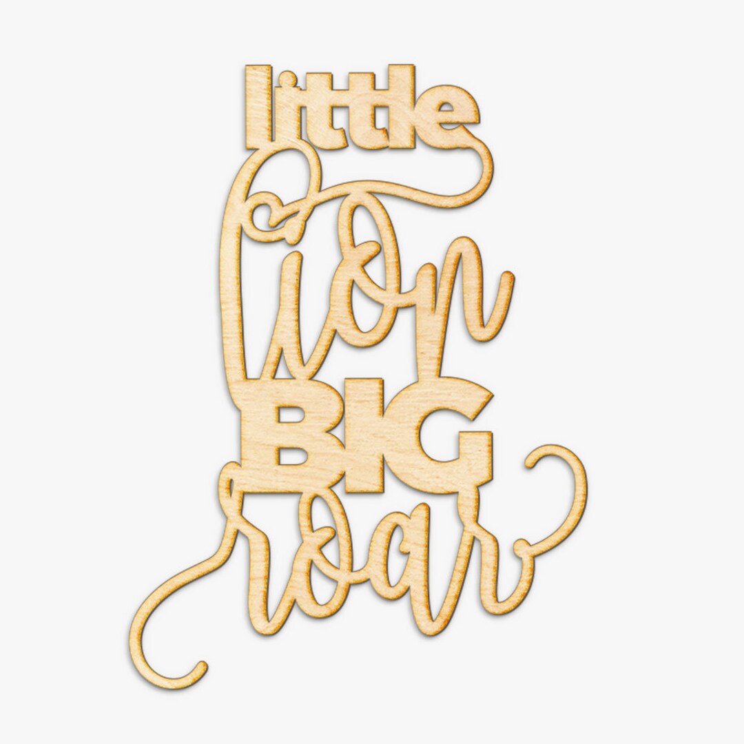 Little Lion Big Roar Wood Sign - Wood Sign Art, Nursery Wooden Sign ...