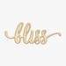 Script Bliss Wood Sign -wood Sign Art, Wooden Bliss, Bliss Sign, Laser ...