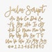 Custom Jules Script Upper and Lowercase Word Wood Sign - Etsy