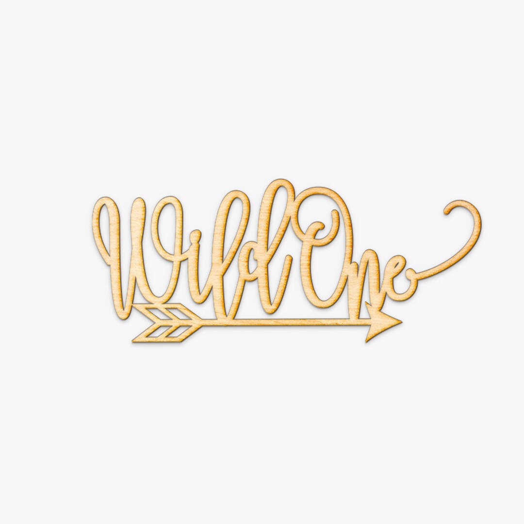 Wild One Arrow Wood Sign - Wood Sign Art, Wooden Sign, Laser Cut Wood ...