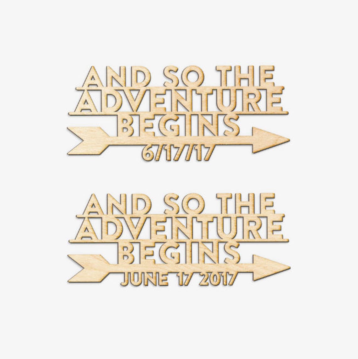 Adventure Begins Wood Sign - Adventure Begins, Laser Cut Wood Sign ...