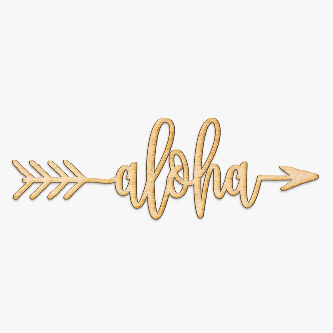Aloha Arrow Wood Sign - Wood Sign Art, Wooden Sign, Wood Decor, Art ...