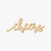 Pen Script Cheers Wood Sign Wooden Cheers, Script Cheers Sign, Laser ...